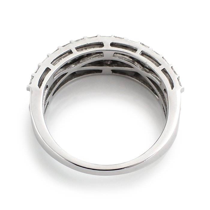 K18WG ダイヤモンド 指輪 11号 パヴェリング ホワイトゴールド｜Reizm(リズム)