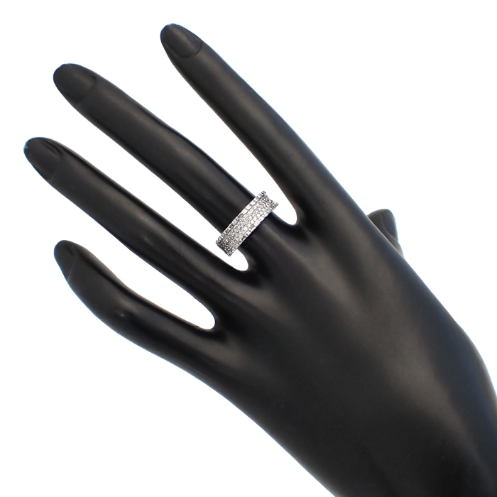 K18WG ダイヤモンド 指輪 11号 パヴェリング ホワイトゴールド｜Reizm(リズム)