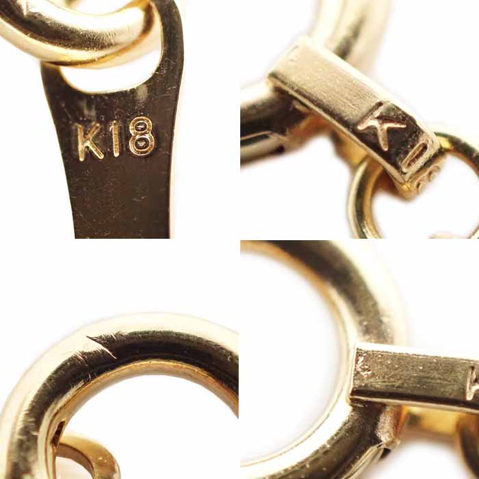 K18 ダイヤモンド ネックレス ゴールドカラー 一粒｜Reizm(リズム)