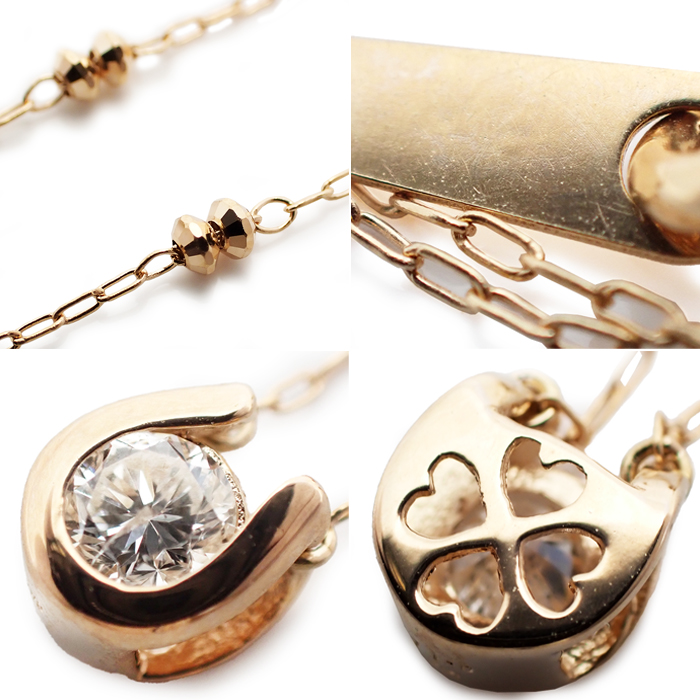 K18PG ダイヤモンド ネックレス ピンクゴールド 一粒ダイヤ｜Reizm(リズム)