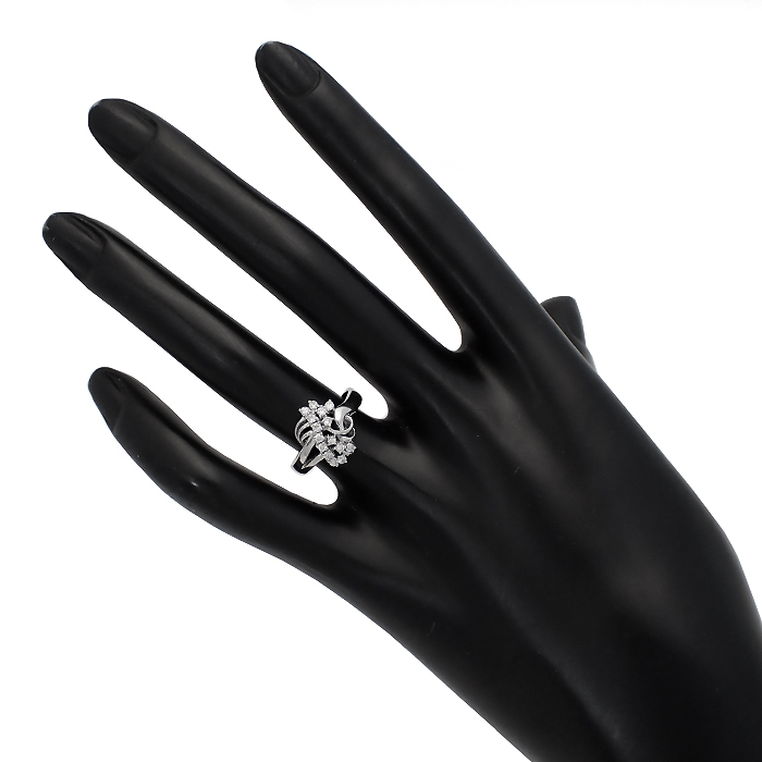 Pt900 ダイヤモンド 指輪 11号 シルバーカラー｜Reizm(リズム)