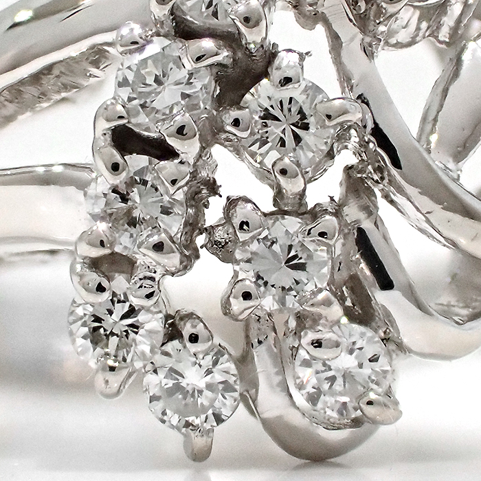 Pt900 ダイヤモンド 指輪 11号 シルバーカラー｜Reizm(リズム)