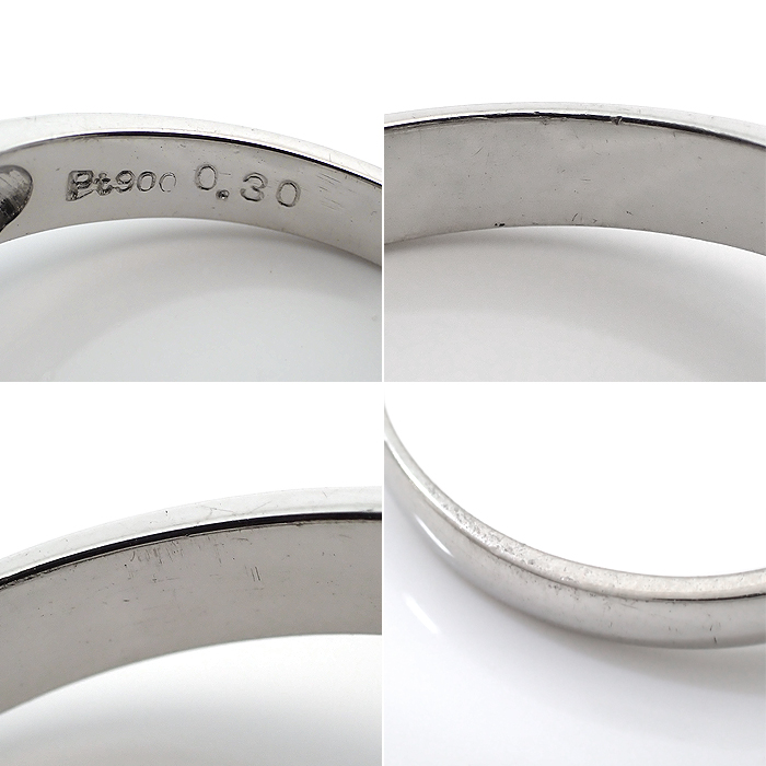 Pt900 ダイヤモンド 指輪 11号 シルバーカラー｜Reizm(リズム)