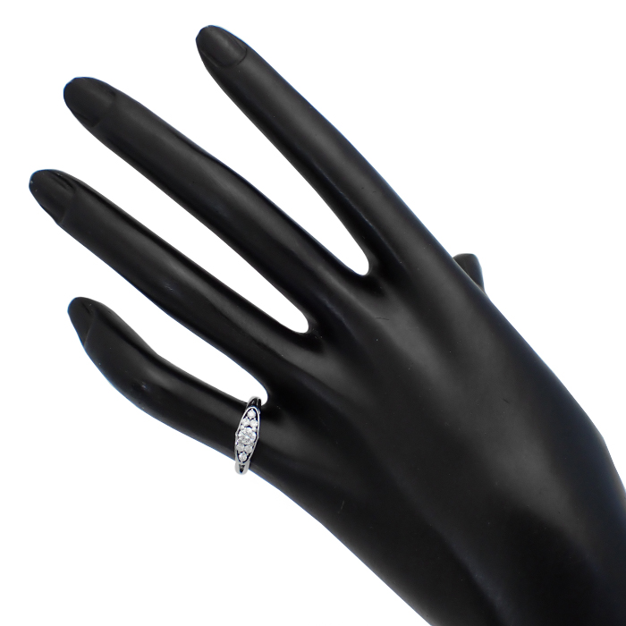 Pt900 ダイヤモンド 指輪 9号 シルバーカラー｜Reizm(リズム)