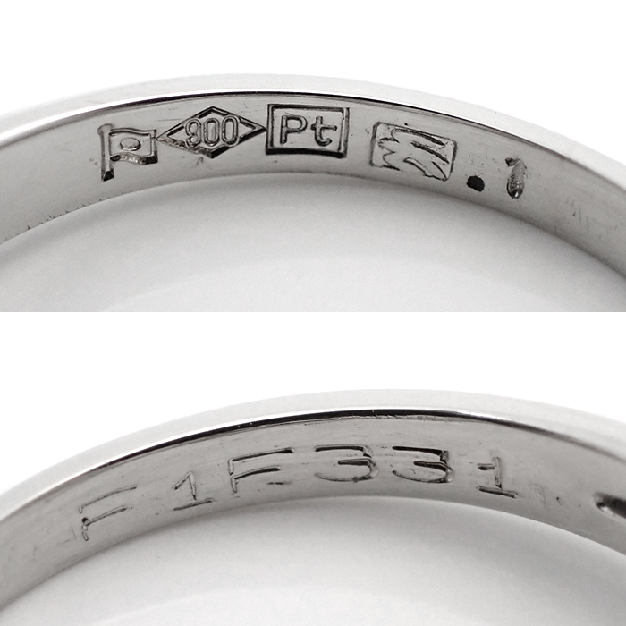 Pt900 ダイヤモンド 指輪 9号 シルバーカラー｜Reizm(リズム)