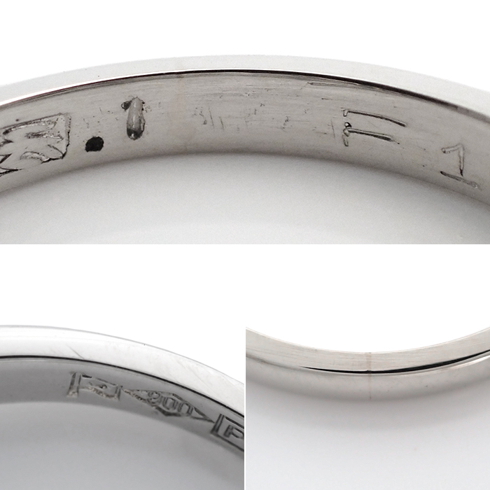 Pt900 ダイヤモンド 指輪 9号 シルバーカラー｜Reizm(リズム)