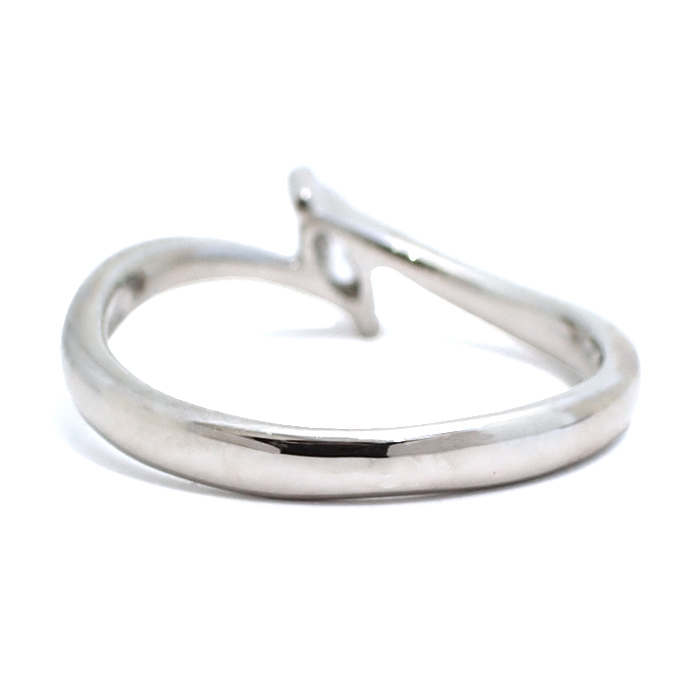 Pt900 ダイヤモンド 指輪 10号 シルバーカラー マーキスカット リング｜Reizm(リズム)