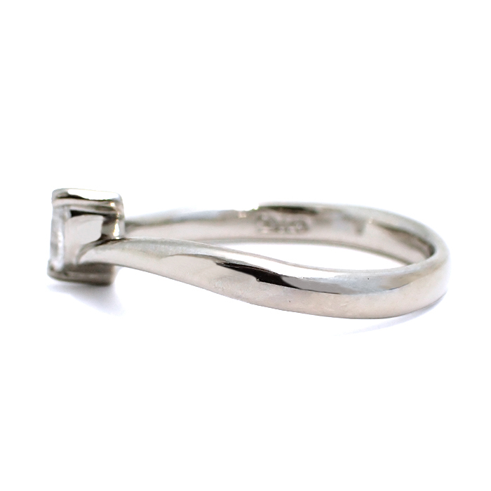 Pt900 ダイヤモンド 指輪 10号 シルバーカラー マーキスカット リング｜Reizm(リズム)