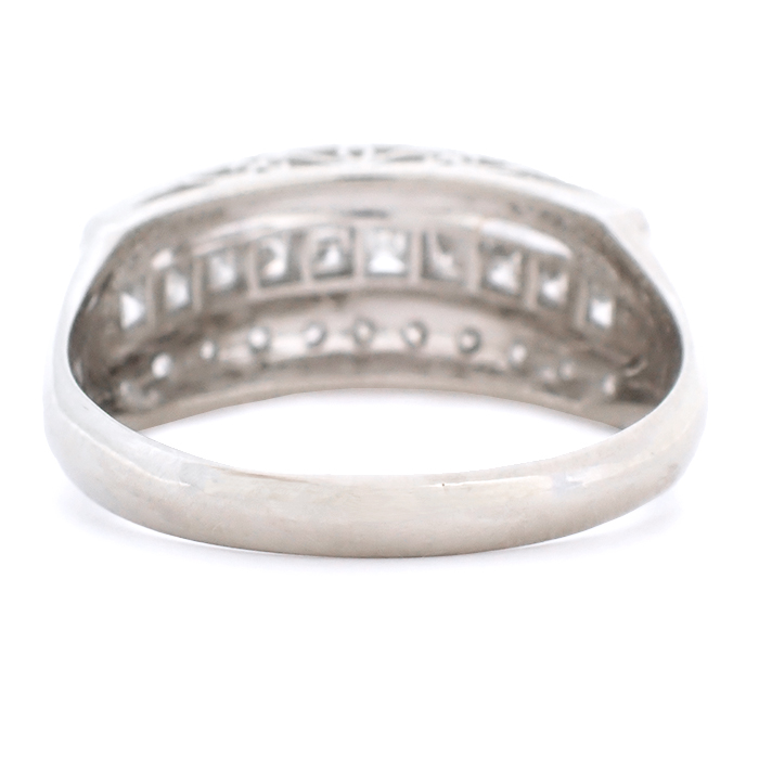 Pt900 ダイヤモンド 指輪 16.5号 リング シルバーカラー 新品仕上げ済み｜Reizm(リズム)