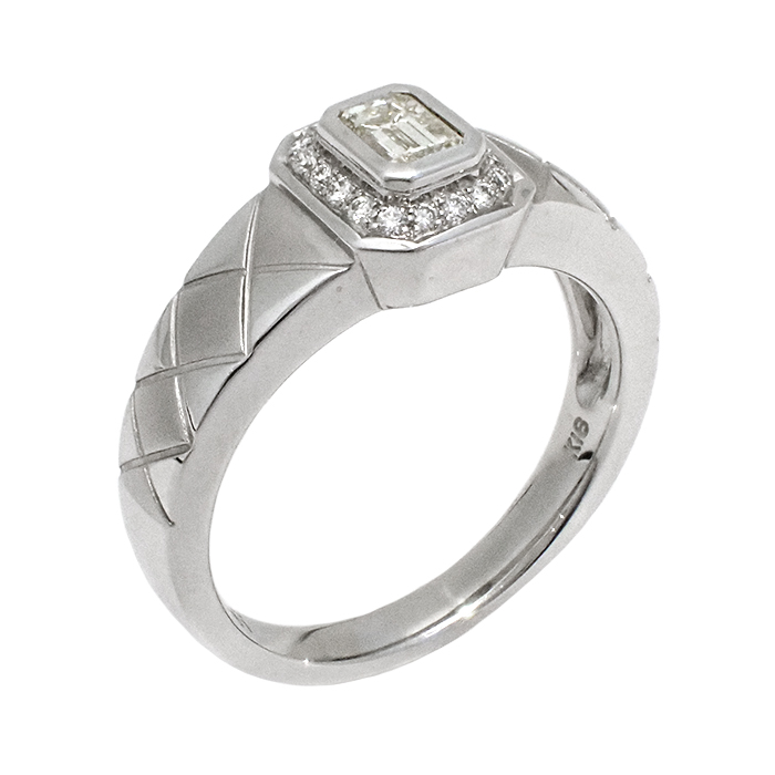 K18 ダイヤモンド 指輪 14号 ホワイトゴールド｜Reizm(リズム)