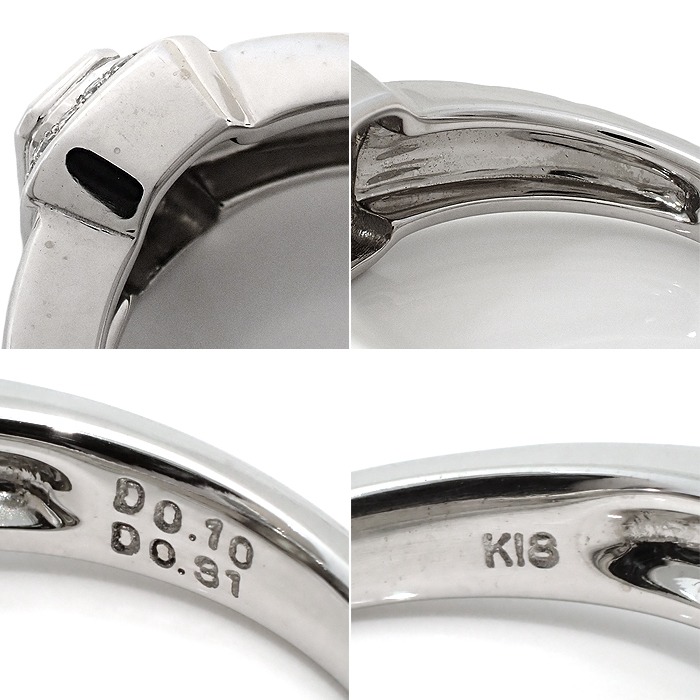 K18 ダイヤモンド 指輪 14号 ホワイトゴールド｜Reizm(リズム)